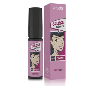 Gel Comestível A Sós Gulosa Elétrica sabor Chiclete - 15ml - Sou A Sós